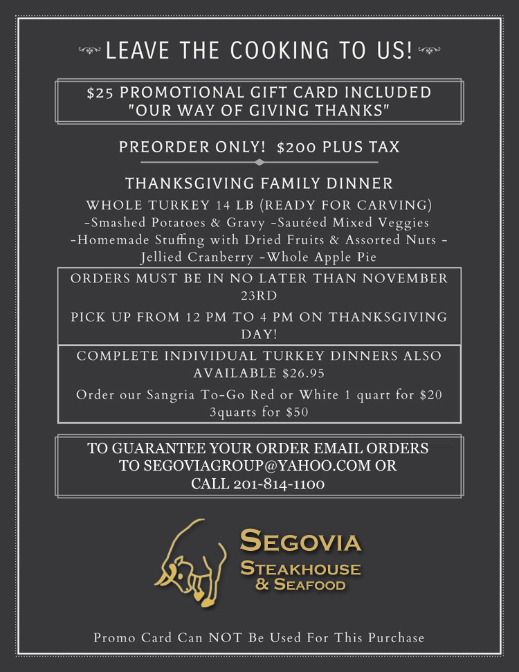 Segovia Steakhouse & Seafood | Featuring Spanish Favorites and the Best ...